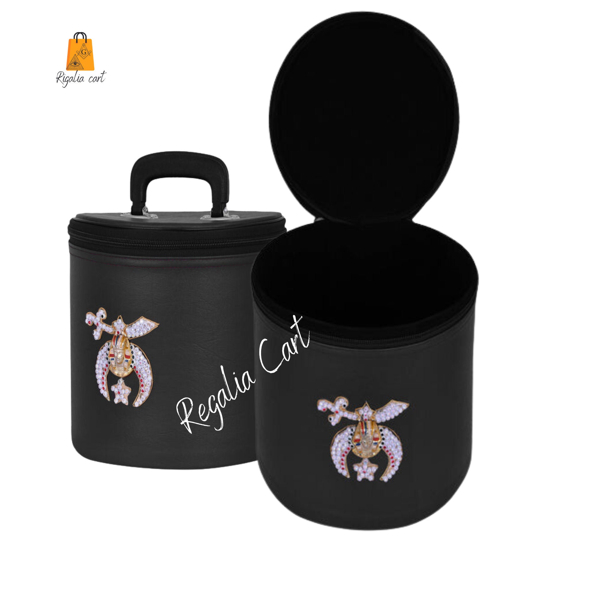 Masonic Shriner Fez Case Black Colour Imitation Leather Hand - Etsy