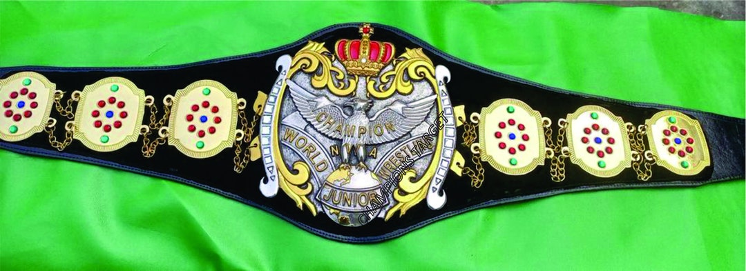 NWA International World Junior Jr Heavyweight Wrestling Champion Belt ...