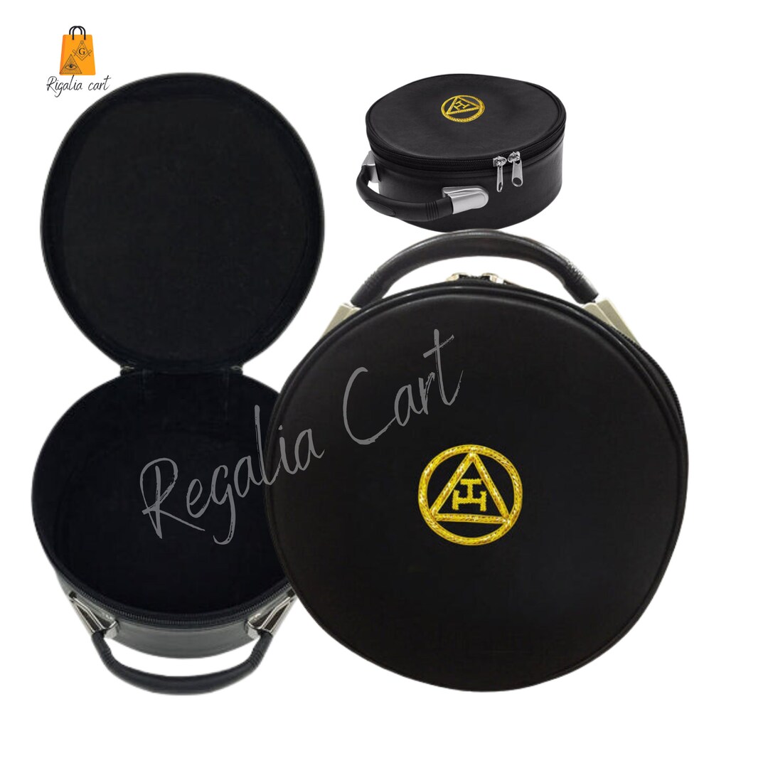 Royal Arch Chapter Crown Cap Case Black With Gold Bullion Machine ...