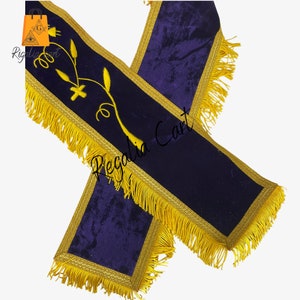 Masonic W.M Sash, Masonic Worthy Matron Sash Hand Embroidered With ...