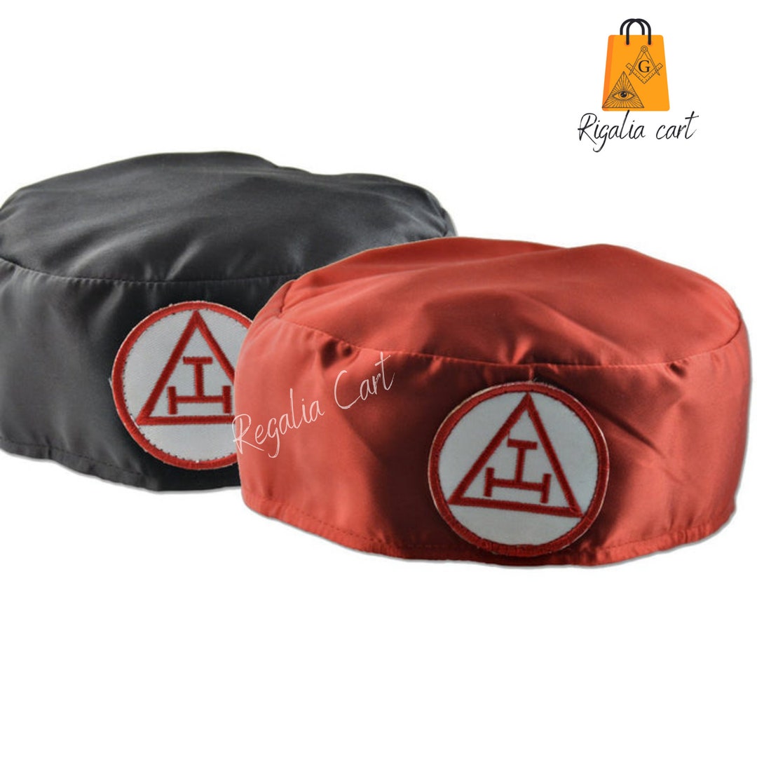 Royal Arch Cap, Royal Arch Satin Red & Black Soft Cap , Royal Arch ...