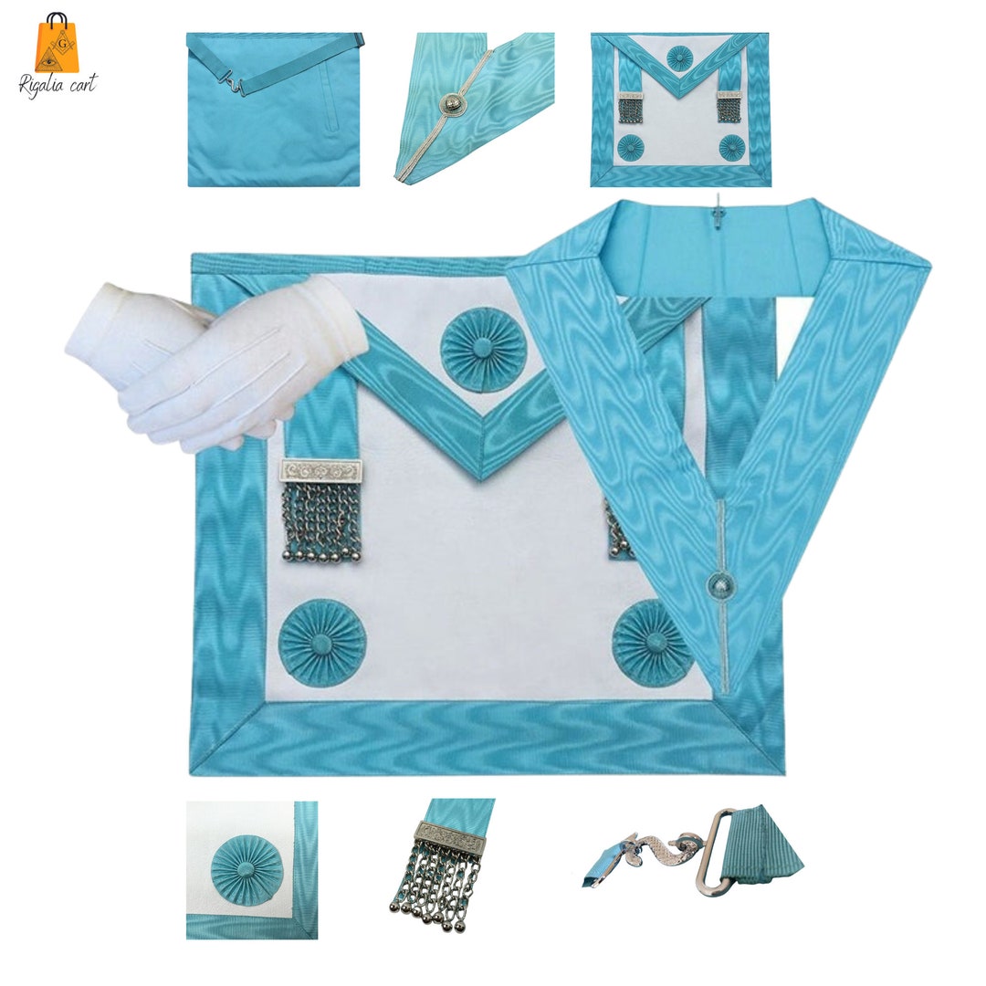 Regalia Craft Master Masons MM Apron Regulation Set, Officer Apron ...