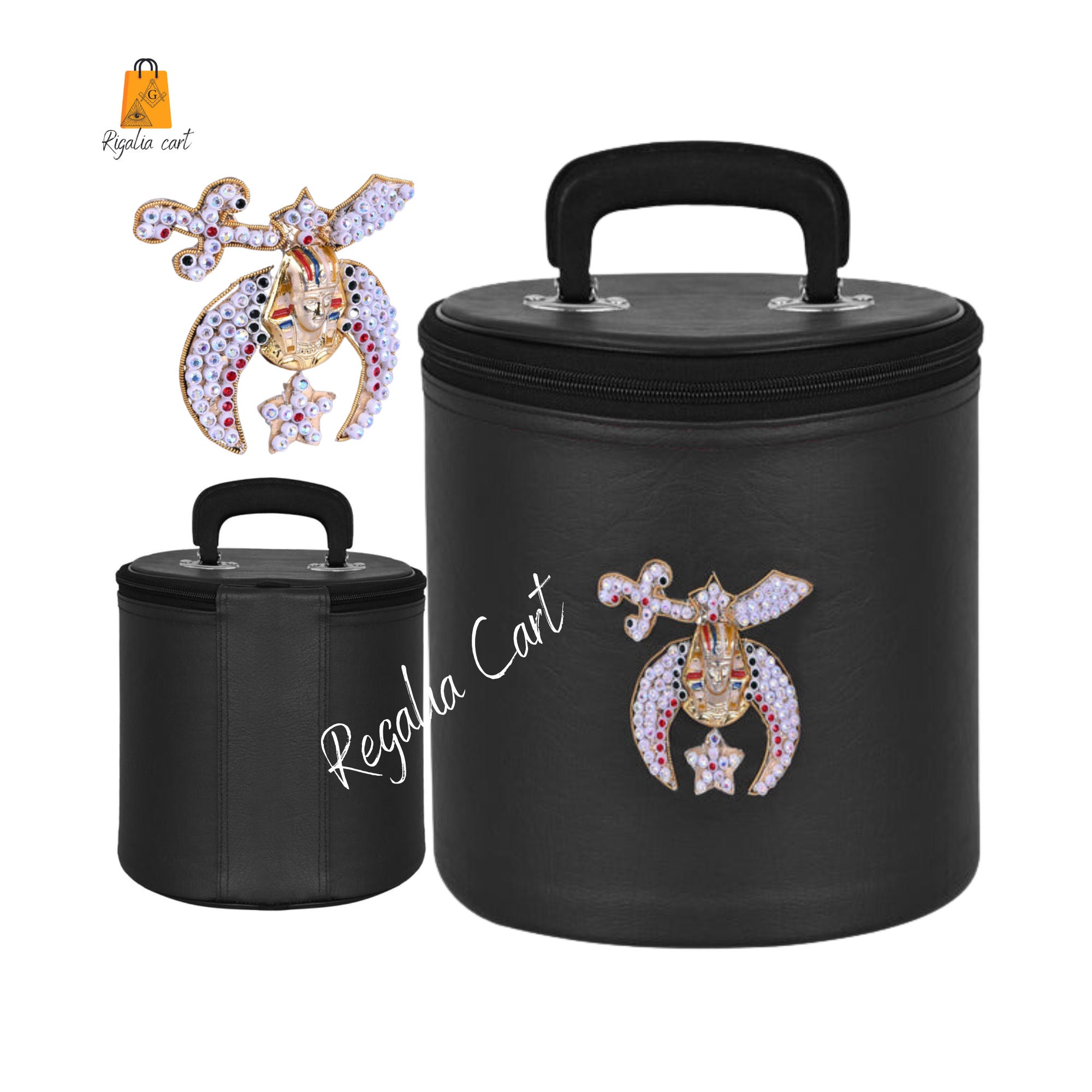 Masonic Shriner Fez Case Black Colour Imitation Leather Hand - Etsy