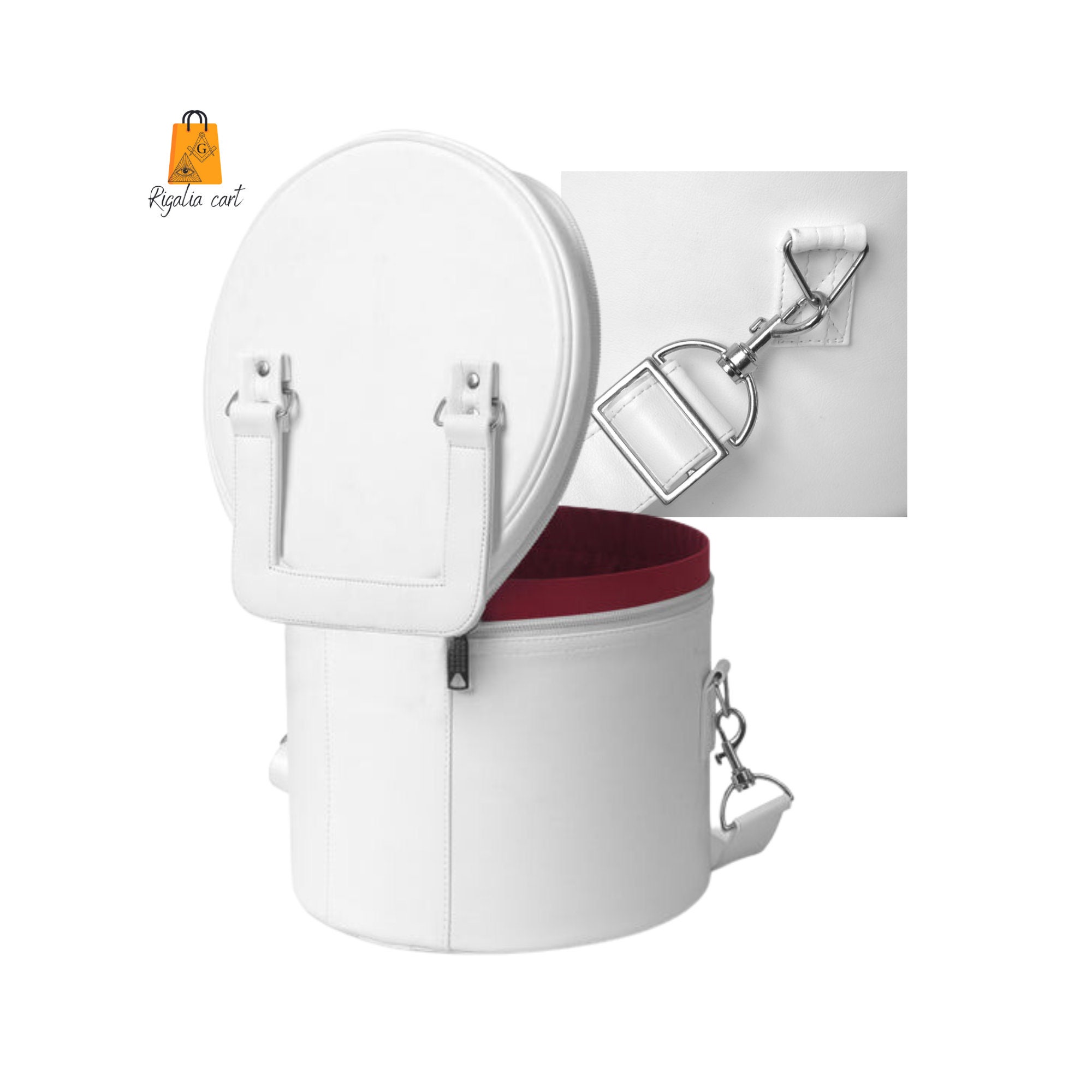 Masonic Crown, Fez, Cap Case 18'' Strap for Hanging on Shoulder Best ...