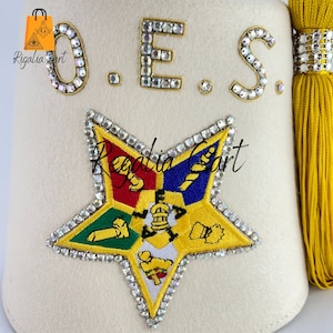 OES Fez, Masonic Order of Eastern Star Standard White/pure White Fez ...