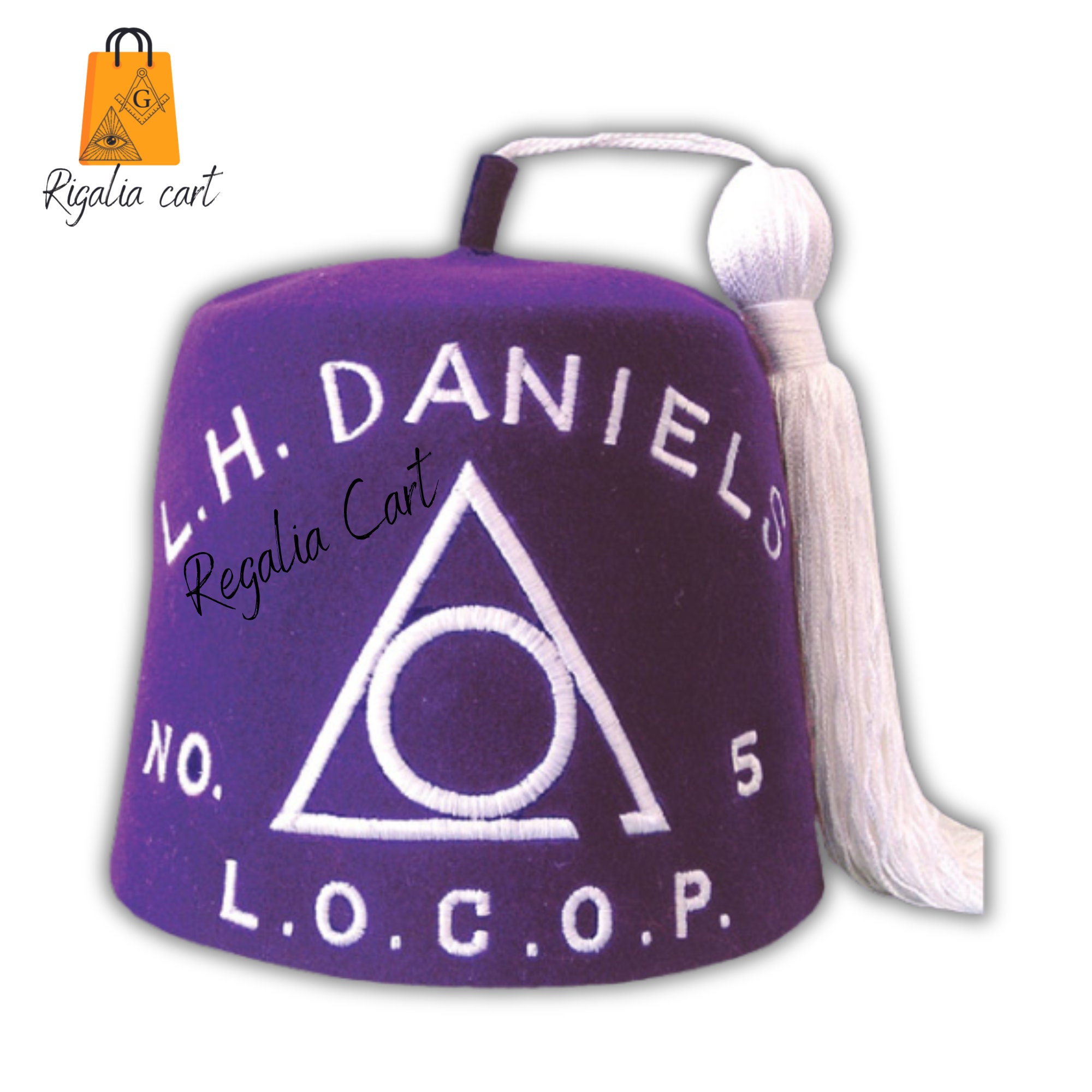 LOCOP Fez , Msonic LOCOP Fez Purple Color Machine Embroidered With Silk ...