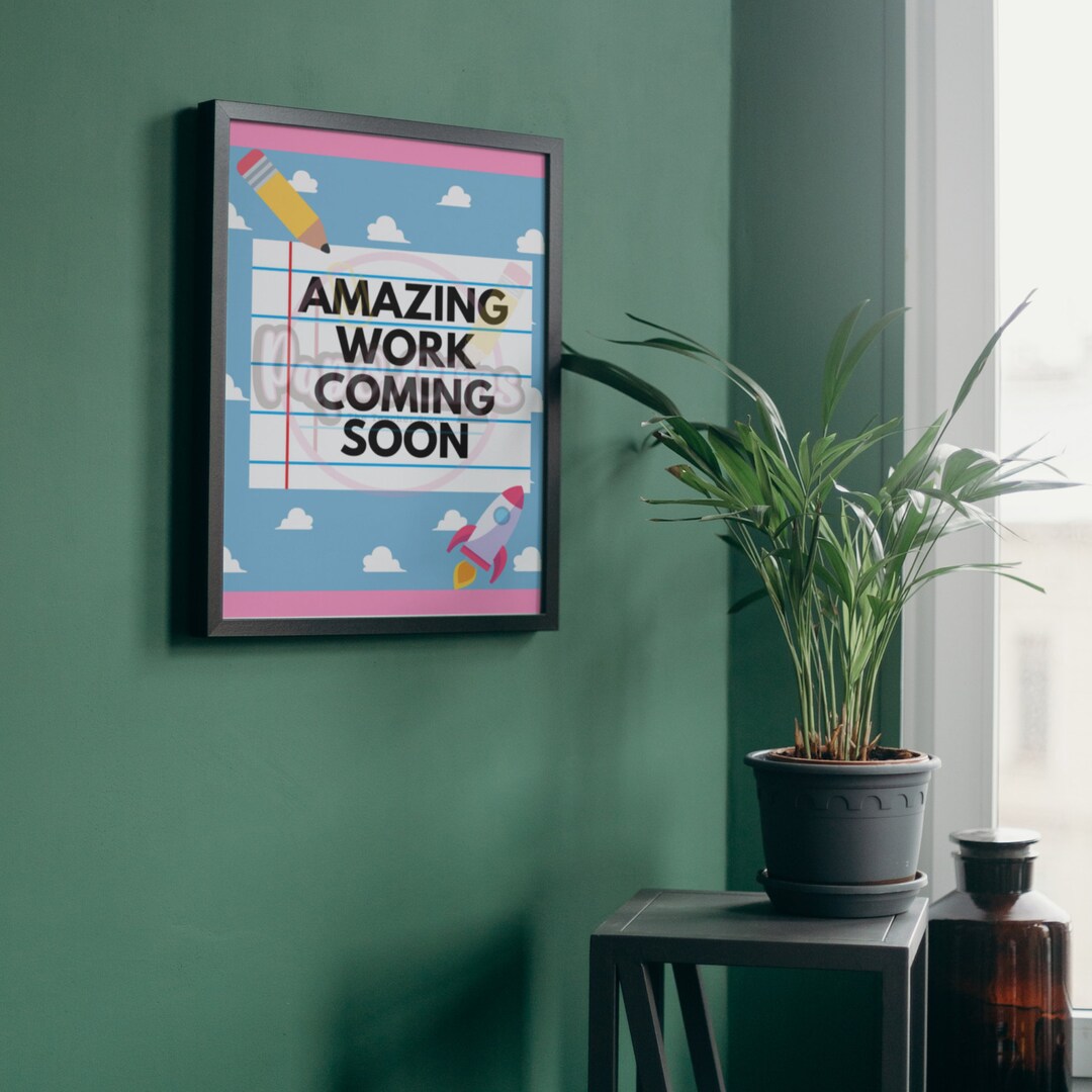 Toy Story Inspired Amazing Work Coming Soon Classroom Poster, Poster ...