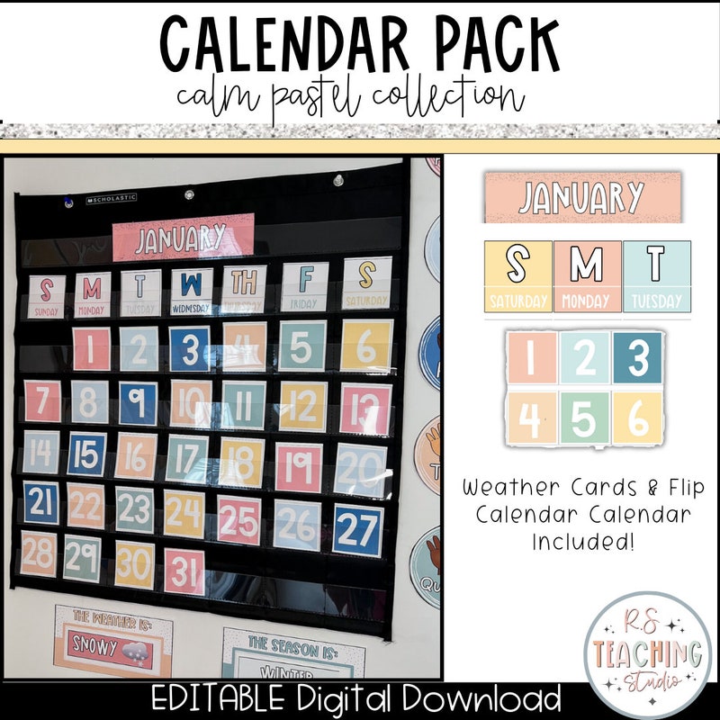 Classroom Calendar - Etsy