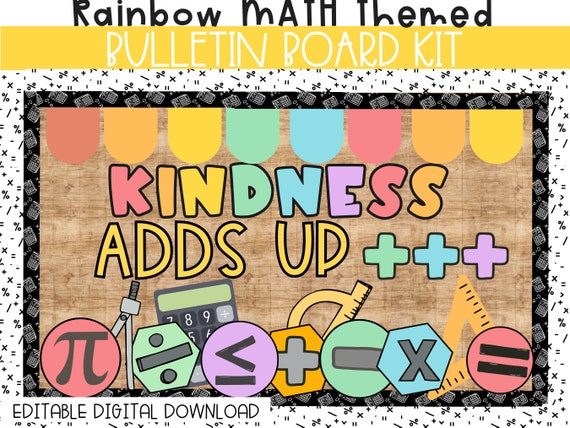Math Classroom Decor Math Bulletin Board Borders Math Classroom