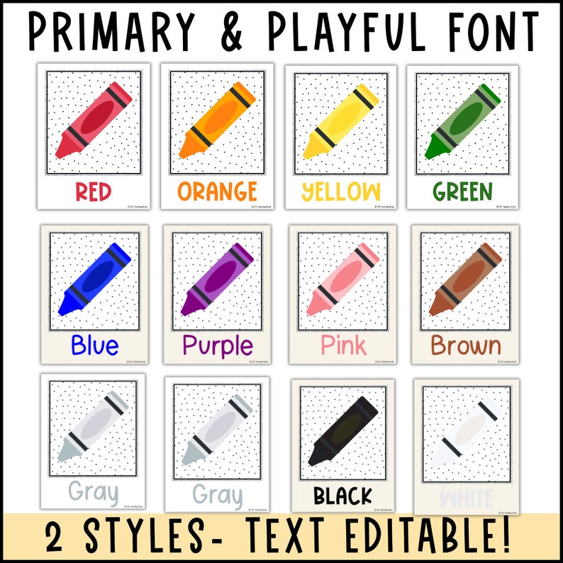 Pastel Color Posters for the Classroom Primary Classroom Decor Pastel ...