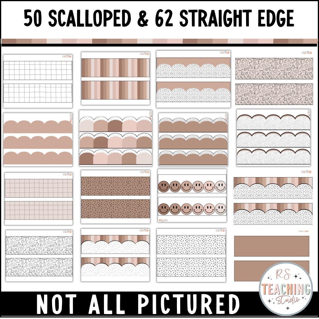 Printable Neutral Bulletin Board Borders | Bulletin Board Display ...
