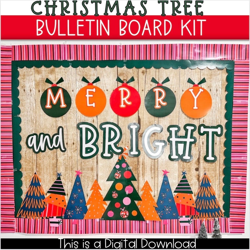 Christmas Bulletin Board Kit - Etsy