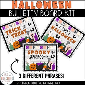 Halloween Bulletin Board Kit, Trendy Halloween Bulletin Board for ...