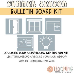 Countdown to Summer Bulletin Board Kit, Groovy Retro Summer, End of ...