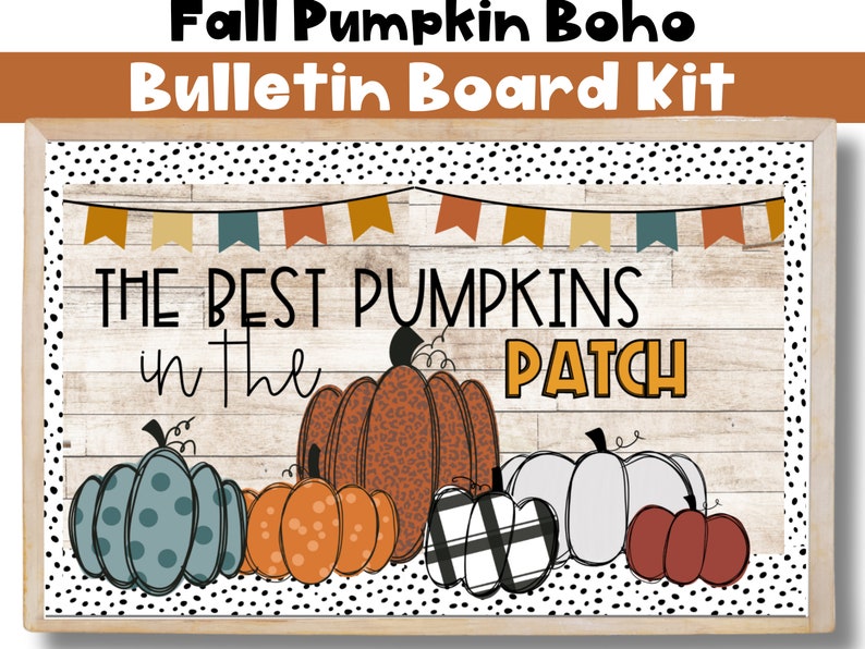 Fall Halloween Pumpkin Bulletin Board or Classroom Door Decor - Etsy