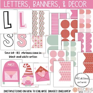 Valentine Love Bulletin Board Kit, Holiday Season Theme, Easy Seasonal ...