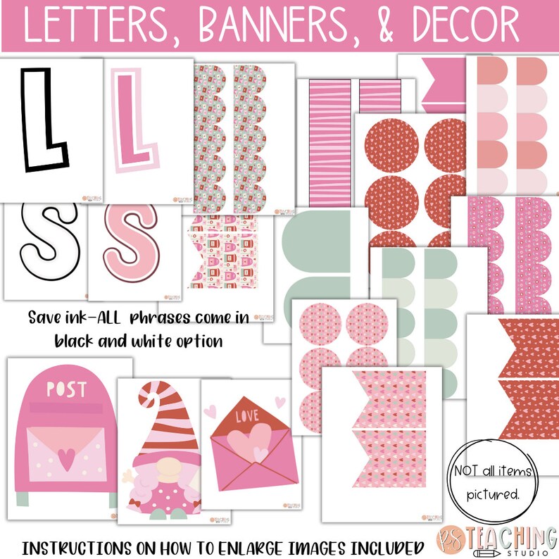 Valentine Love Bulletin Board Kit, Holiday Season Theme, Easy Seasonal ...