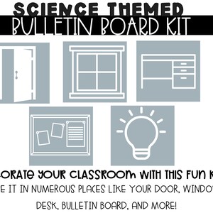 Science Themed Bulletin Board or Classroom Door Decor, Easy and Modern ...
