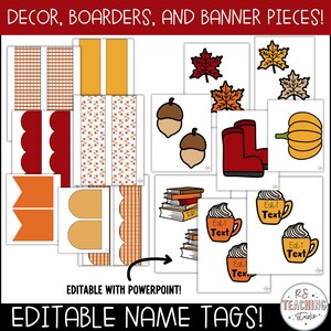 Fall Bulletin Board Kit, Autumn Bulletin Board, Easy Seasonal Classroom ...