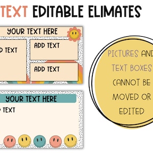Retro Groovy Powerpoint and Google Slides™ Templates for Teachers, Back ...
