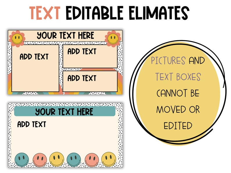 Retro Groovy Powerpoint and Google Slides™ Templates for Teachers, Back ...