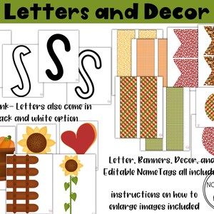 Fall Sunflowers Bulletin Board Kit, Autumn Classroom Decor, Easy ...