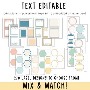 Editable Classroom Labels Pastel Classroom Labels Pastel Classroom ...