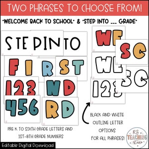 Back to School Classroom Decor Bundle, Bulletin Board Kit, Trendy ...