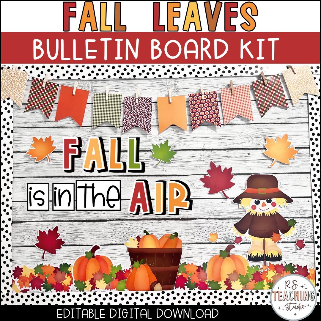 Fall Bulletin Board Decor Kit: Pumpkin Theme (digital Download) - Etsy