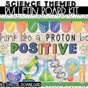 Science Themed Bulletin Board or Classroom Door Decor, Easy and Modern ...