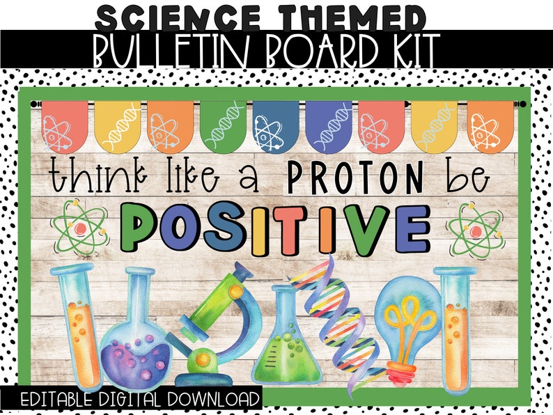 Science Themed Bulletin Board or Classroom Door Decor Easy - Etsy