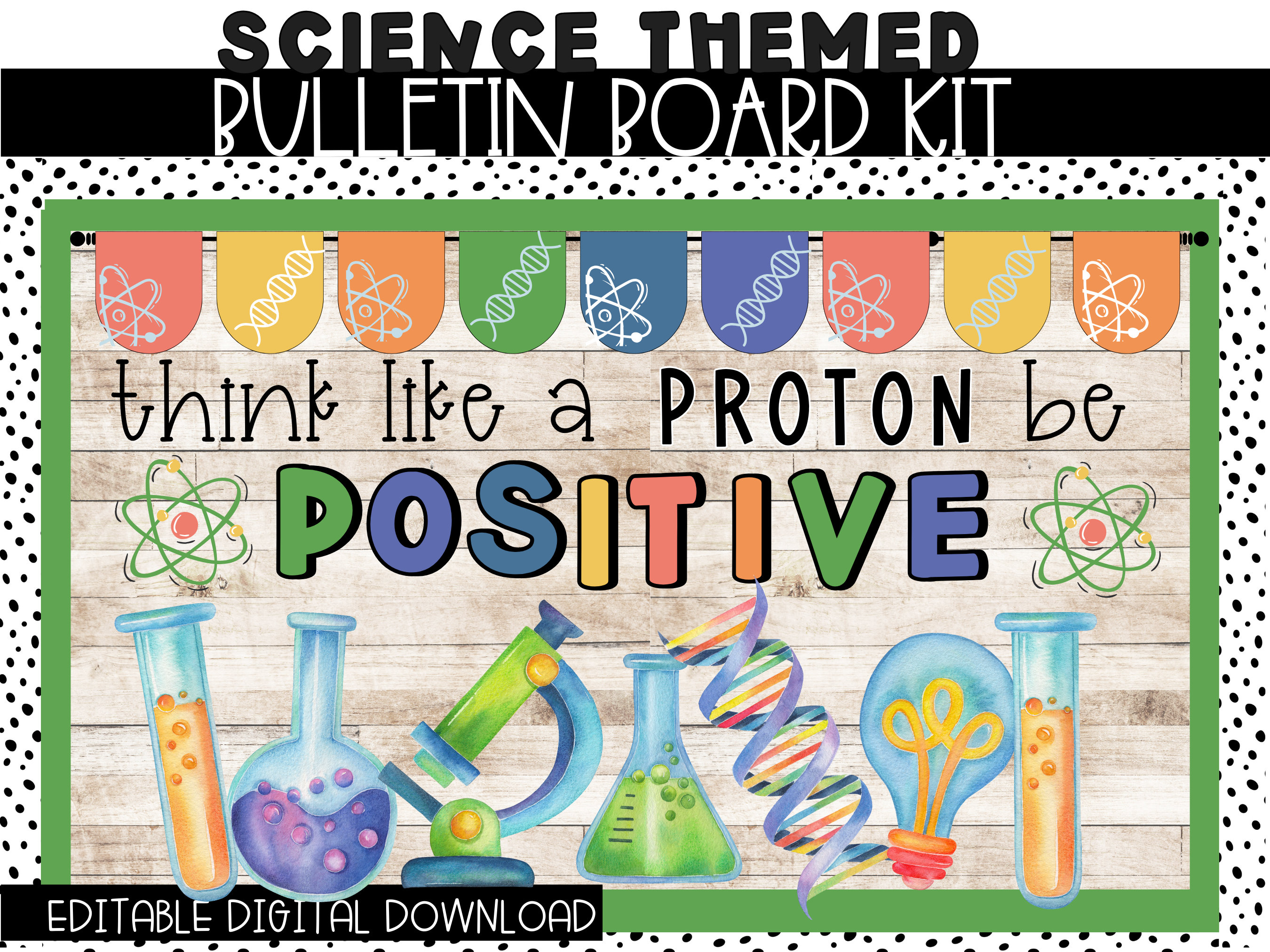 Science Themed Bulletin Board or Classroom Door Decor, Easy and Modern ...