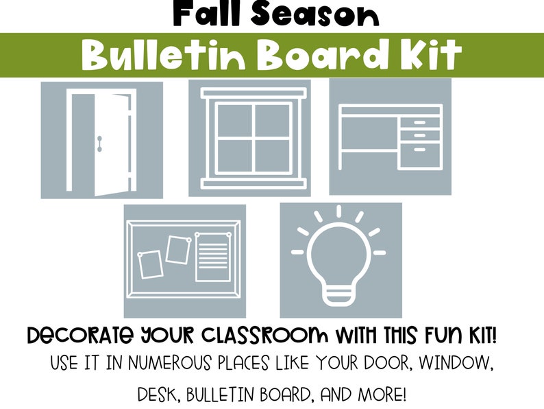 Fall Sunflowers Bulletin Board Kit, Autumn Classroom Decor, Easy ...