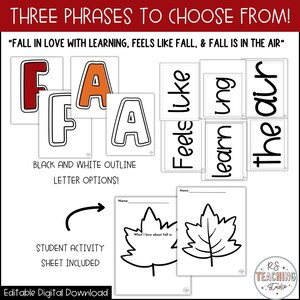 Fall Classroom Decor Bundle, Door Kit, Bulletin Board, Posters ...