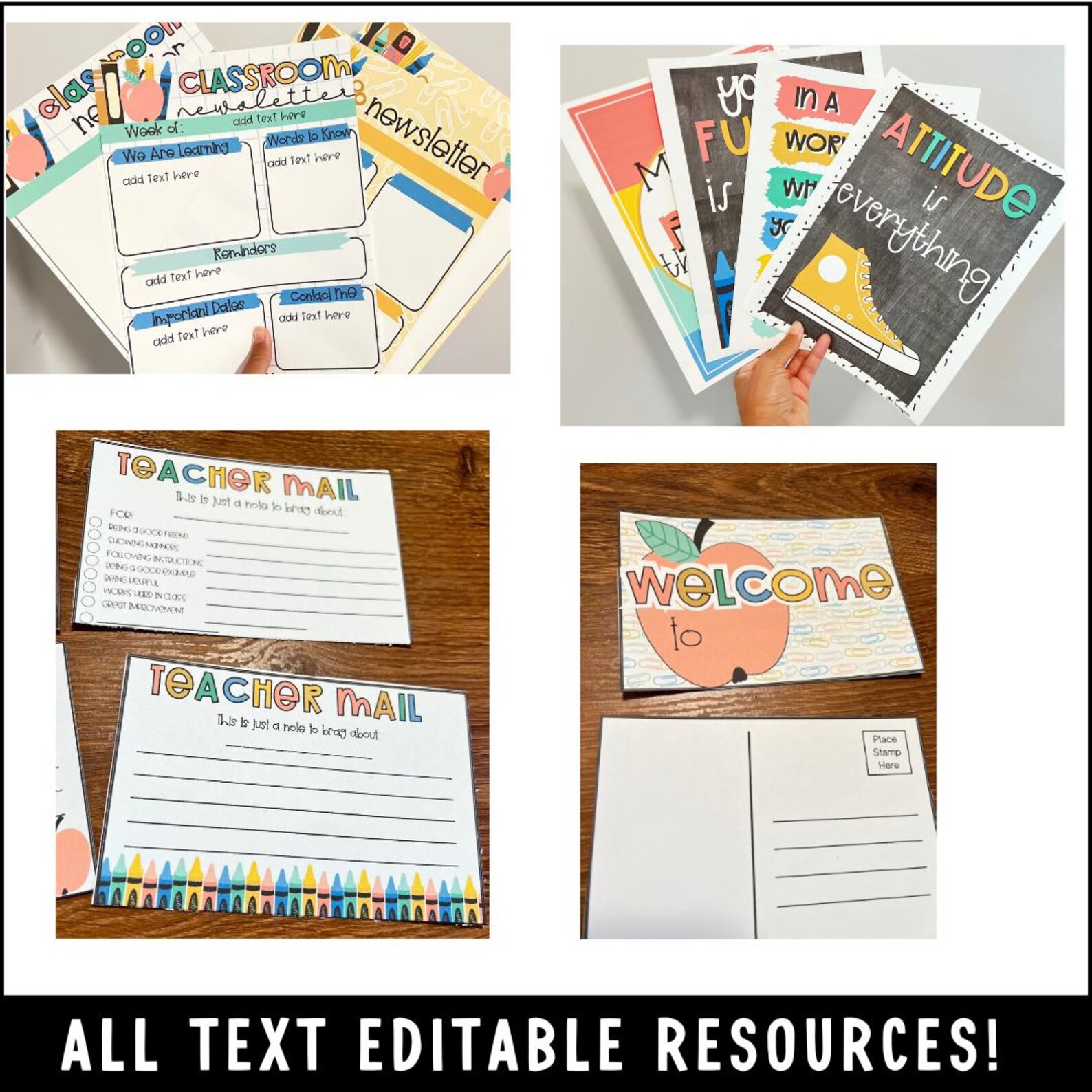 Back to School Classroom Decor Bundle: Bulletin Board Kit (digital ...