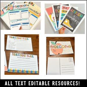 Back to School Classroom Decor Bundle, Bulletin Board Kit, Trendy ...