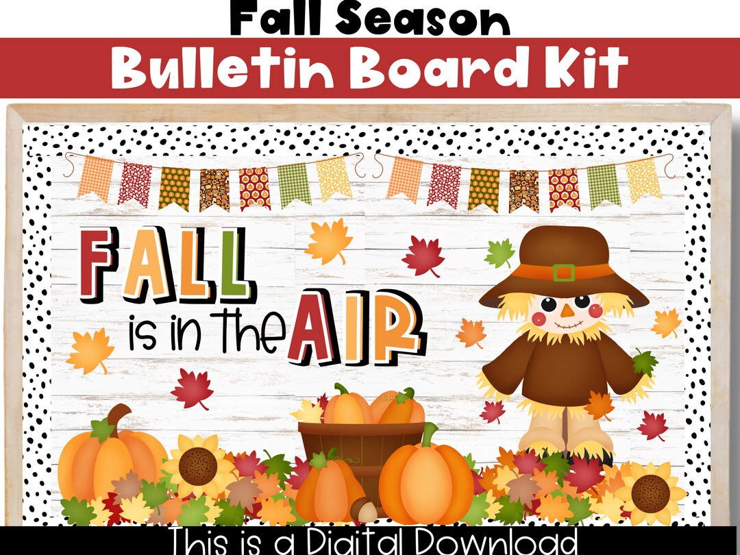 Fall Bulletin Board Kit Fall Classroom Door Decor Autumn - Etsy