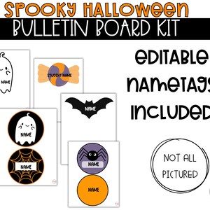 Halloween Bulletin Board Kit: Spooky Classroom Decor (digital Download ...
