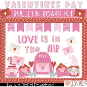 Valentine Love Bulletin Board Kit, Holiday Season Theme, Easy Seasonal ...