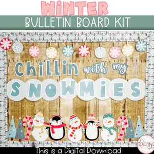 Winter Snow Globe Bulletin Board or Door Decor, Easy Seasonal Classroom ...