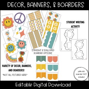 Retro Back to School and End of Year Bulletin Board Kit, Retro Vibes ...