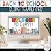 Back to School Google Slides Templates: Classroom Decor (digital ...
