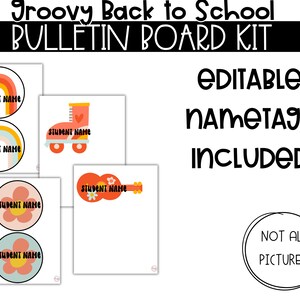 Retro, Back to School Groovy Bulletin Board Kit, Retro Vibes Theme ...