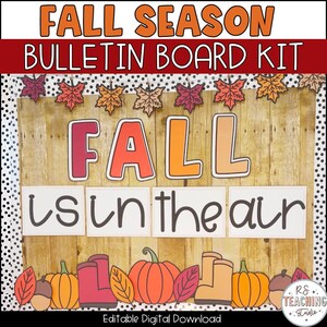 Fall Classroom Decor Bundle, Door Kit, Bulletin Board, Posters ...