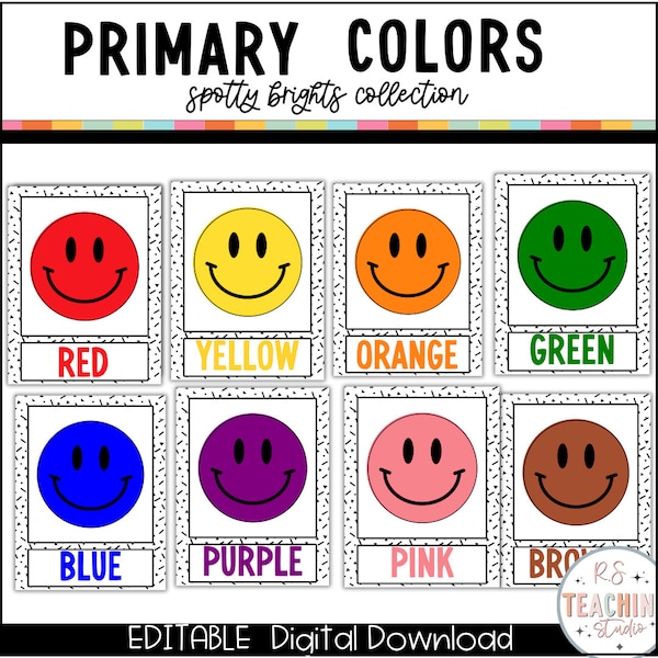 Bright Primary Color - Etsy