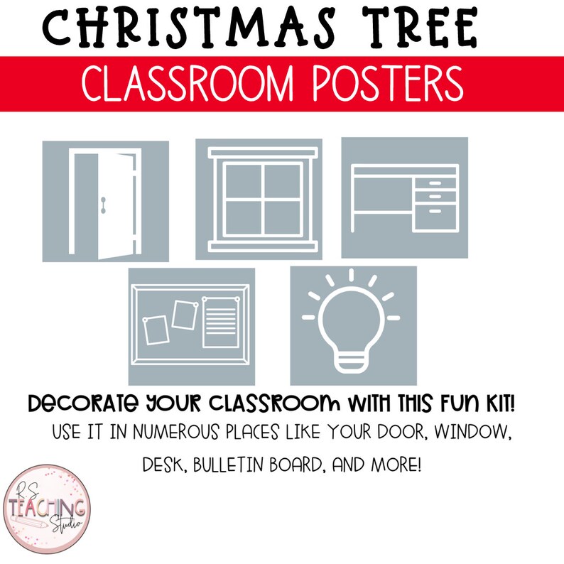 Christmas Classroom Posters, Easy Holiday Classroom Decorations - Etsy