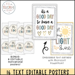 Editable Classroom Posters | Pastel Classroom Decor | Elementary ...