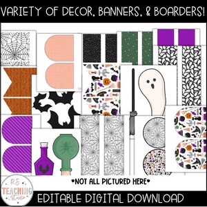 Halloween Bulletin Board Kit: Spooky Classroom Decor (digital Download ...