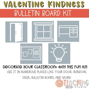 Valentine Love Bulletin Board Kit, Holiday Season Theme, Easy Seasonal ...