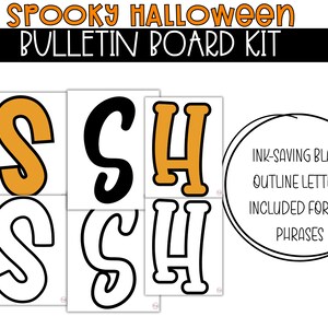 Halloween Bulletin Board Kit: Spooky Classroom Decor (digital Download ...